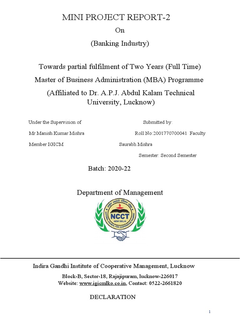 Mini Project 2 Report Mba 2nd Semester 2 | PDF | Augmented Reality | Artificial Intelligence