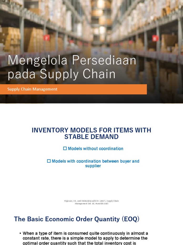 Pengelolaan Persediaan Di Supply Chain | PDF | Supply Chain | Inventory