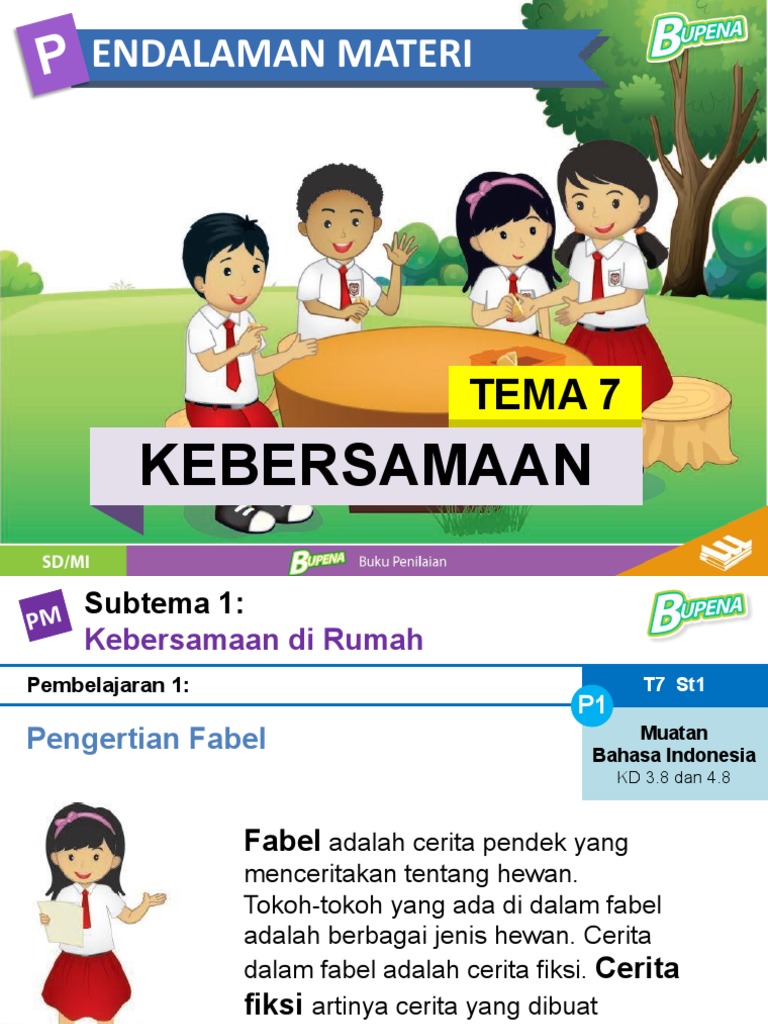 Bupena 2D Tema 7 Subtema 1 | PDF