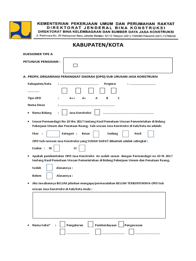 Form Profil Jasa Konstruksi Gabungan - V1 | PDF