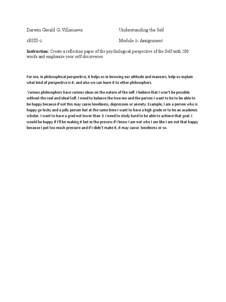 UTS Assignment 2, Villanueva, Darwin Gerald G. | PDF