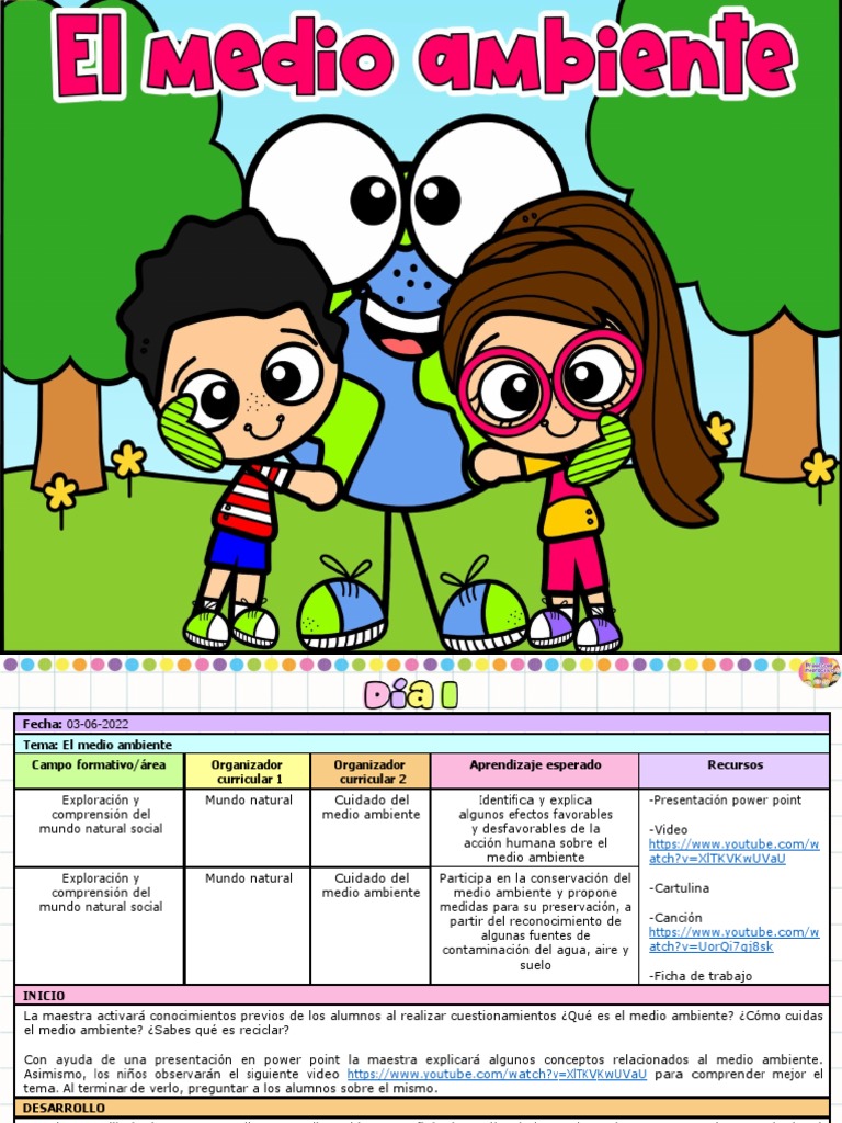 Plan 'El Medio Ambiente' | PDF | Entorno natural