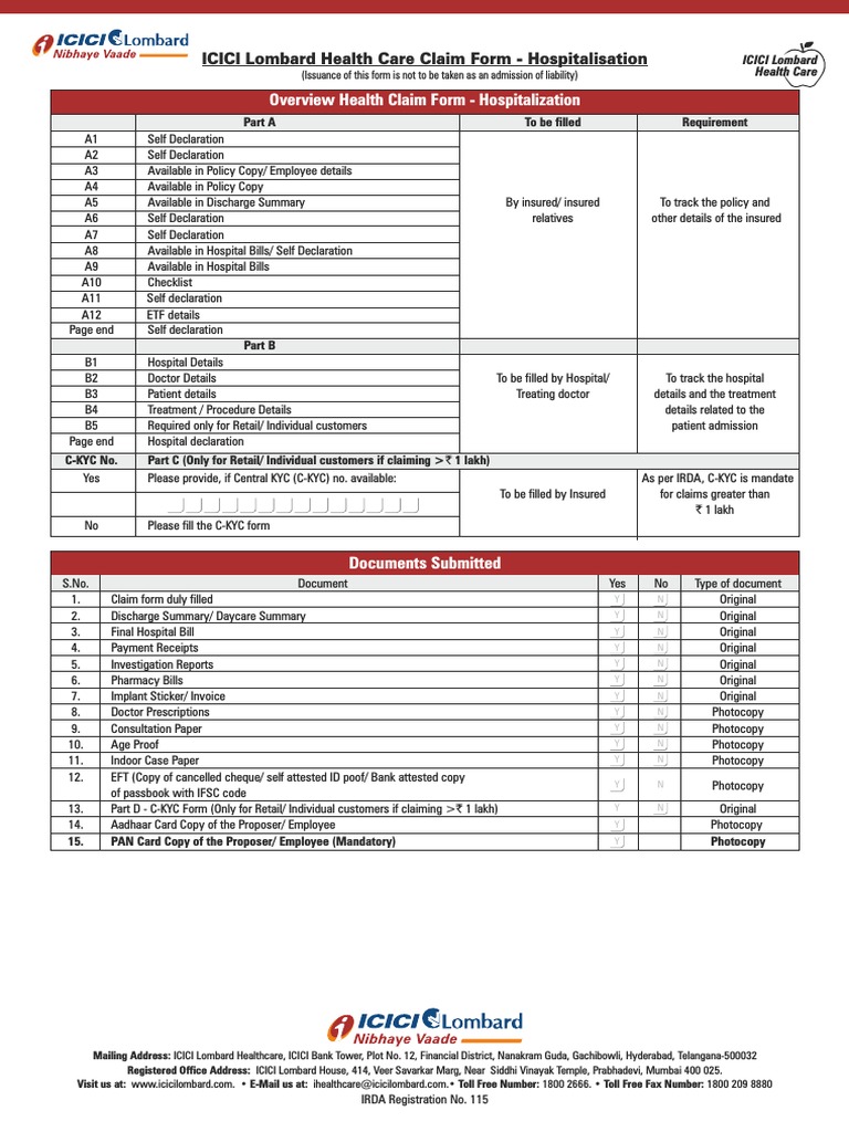 ICICI GMC | PDF | Hospital | Patient