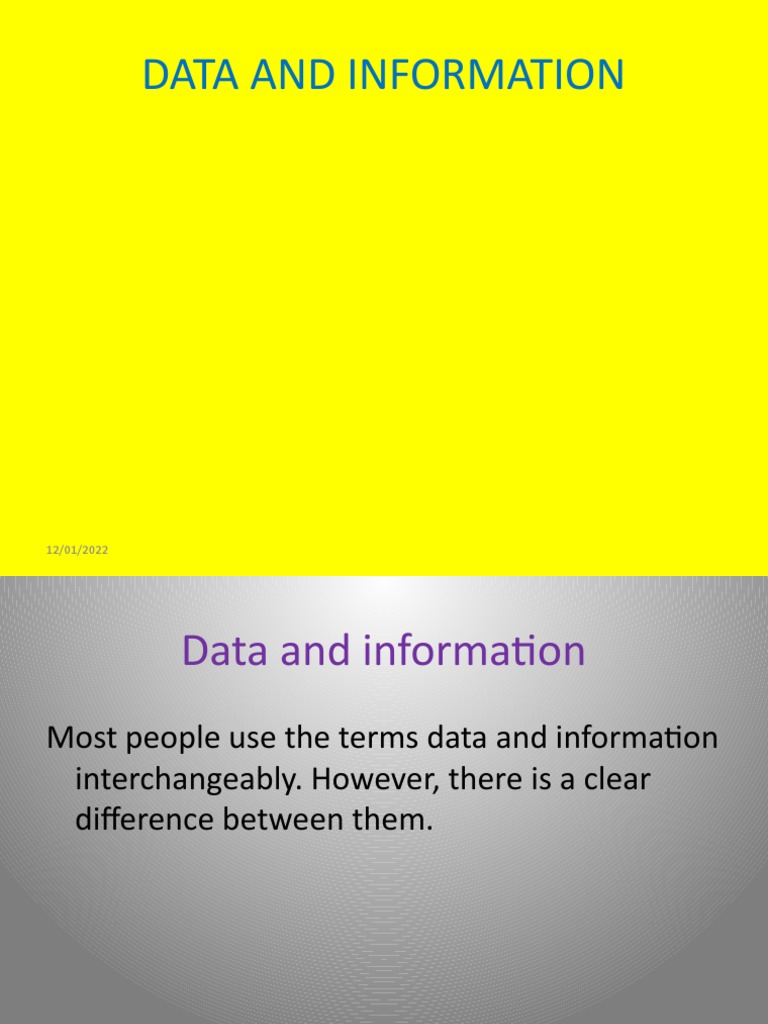 Data and Information | PDF