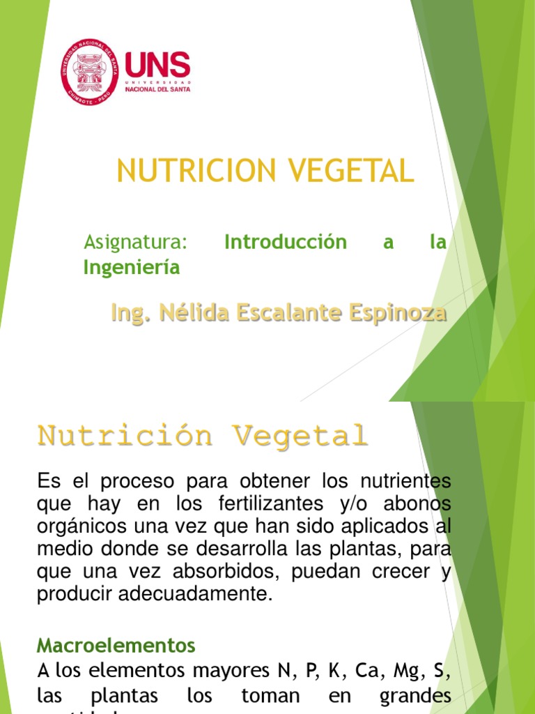 Nutricion Vegetal | PDF