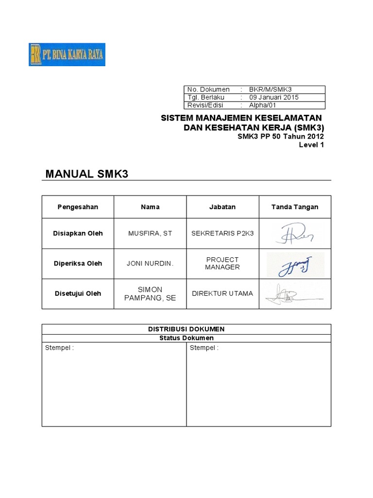 Manual SMK3 Pt. BKR | PDF