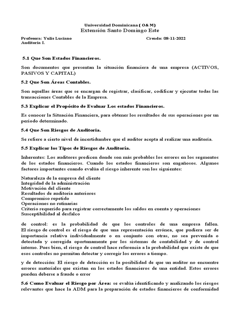 Auditoria 1 Cestionario No 5 8 11 22 PDF