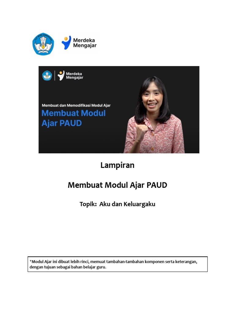 9a. Membuat Modul Ajar PAUD | PDF | Kesehatan Holistik