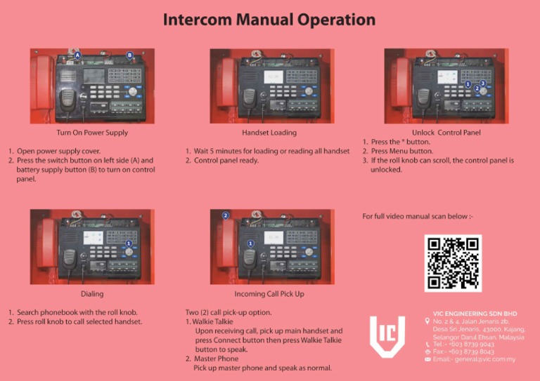 Intercom Manual Operation 2 | PDF
