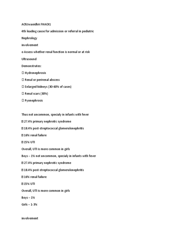 New Microsoft Word Document | PDF | Urinary Tract Infection | Urinary ...