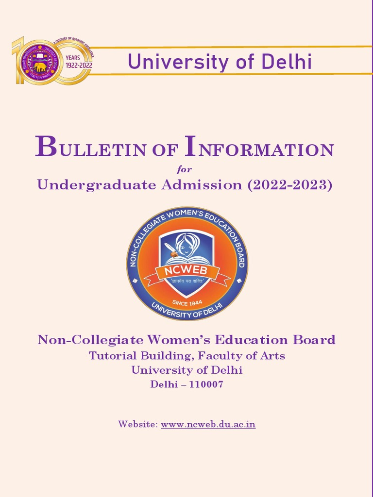 NCWEB Undergraduate Admission Guide | PDF | Identity Document ...