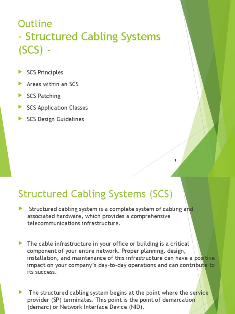 Overview of Structured Cabling Systems | PDF | Ethernet | Optical Fiber