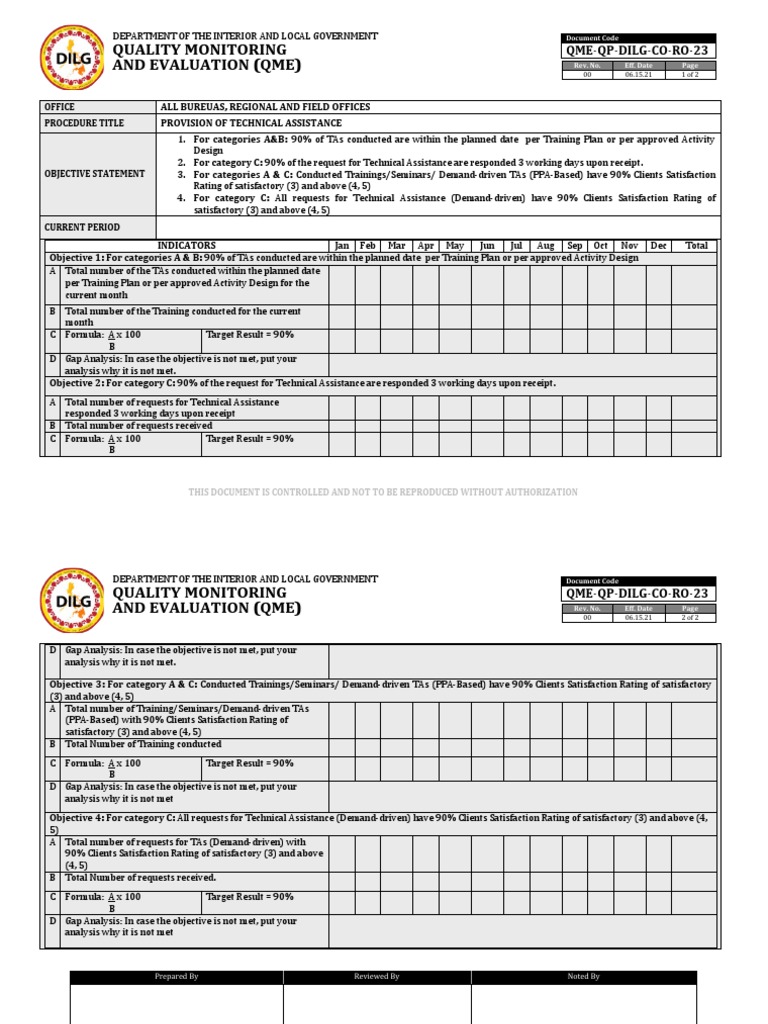 01 QME-QP-DILG-CO-RO-23 (Provision-of-TA-QME) | PDF