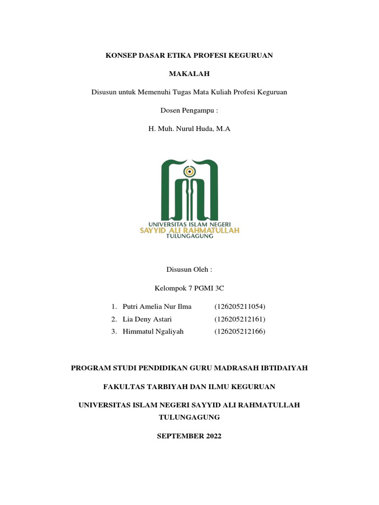 Kel 7 - Konsep Dasar Etika Profesi Keguruan-1 | PDF Kel 7 - Konsep Dasar Etika Profesi Keguruan-1 | PDF