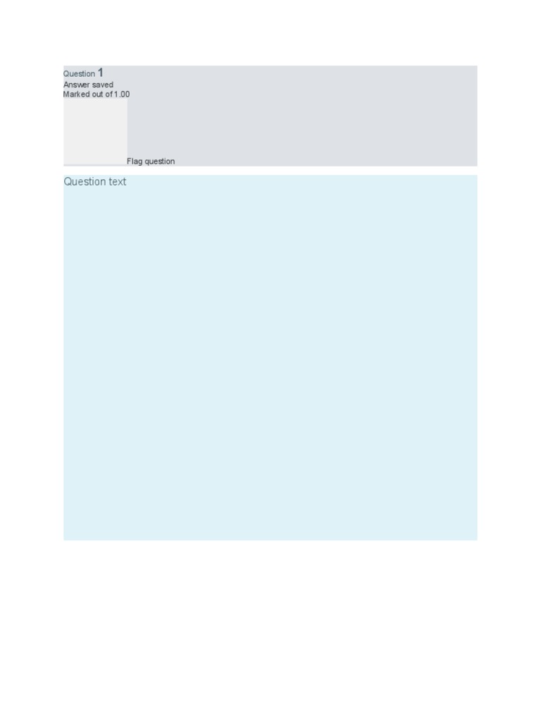 Question Text Answer Saved Marked Out of 100 3 PDF Free | PDF ...