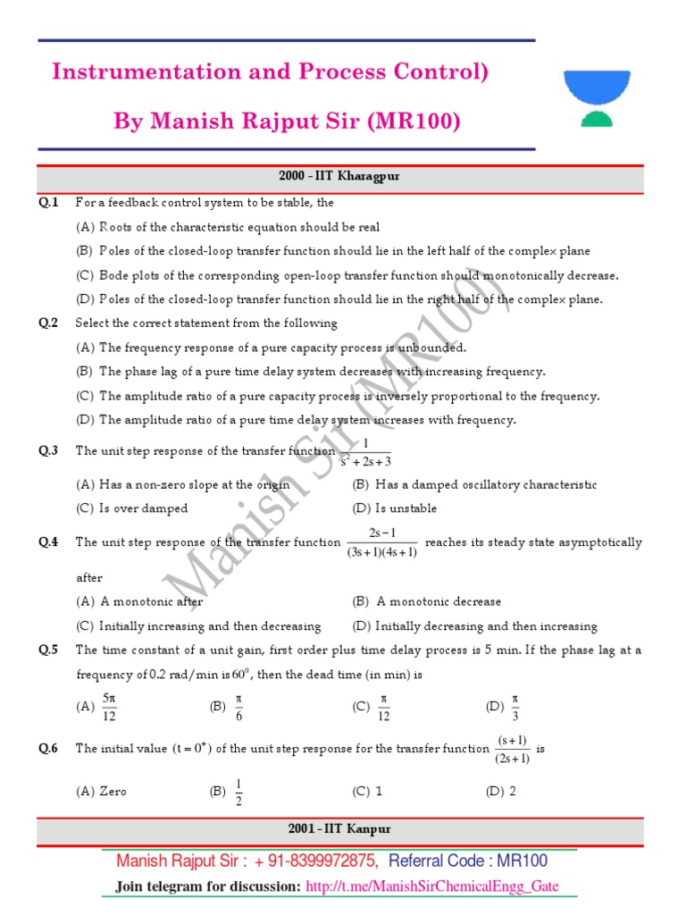 Instrumentation and Process Control | PDF