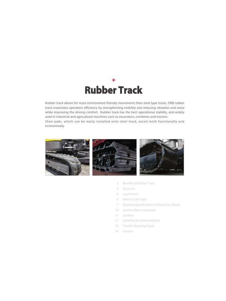 (Rubber Track & Undercarriage System) Rubber Track | PDF | Wear | Concrete