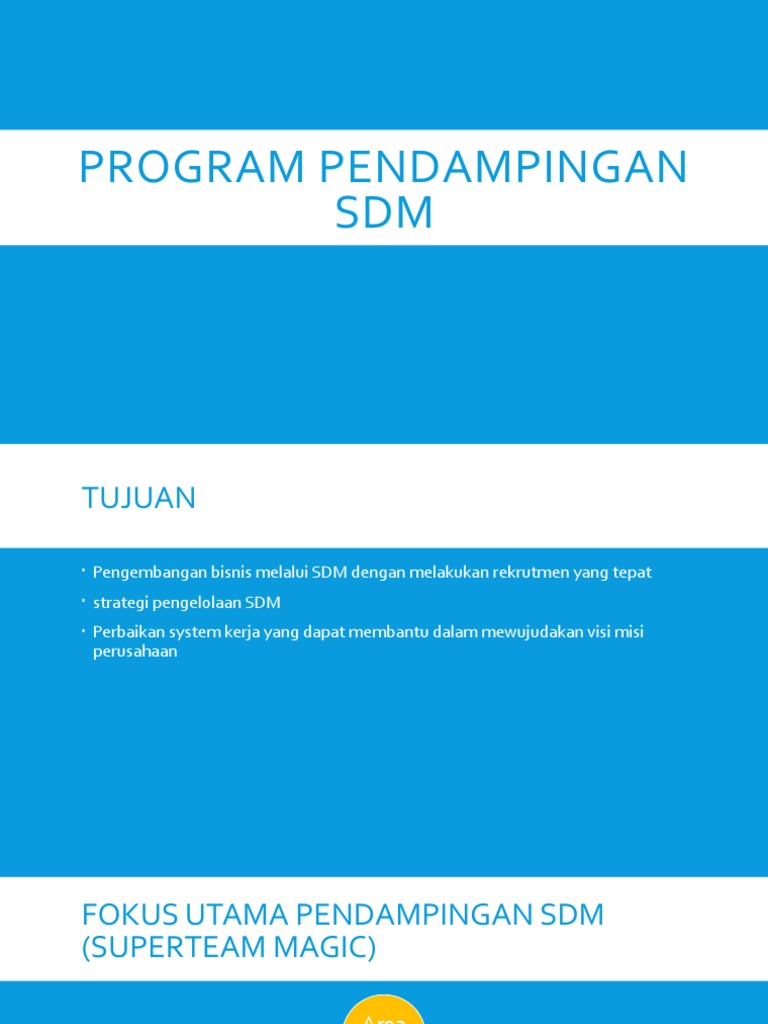 PRogram Pendampingan SDM | PDF