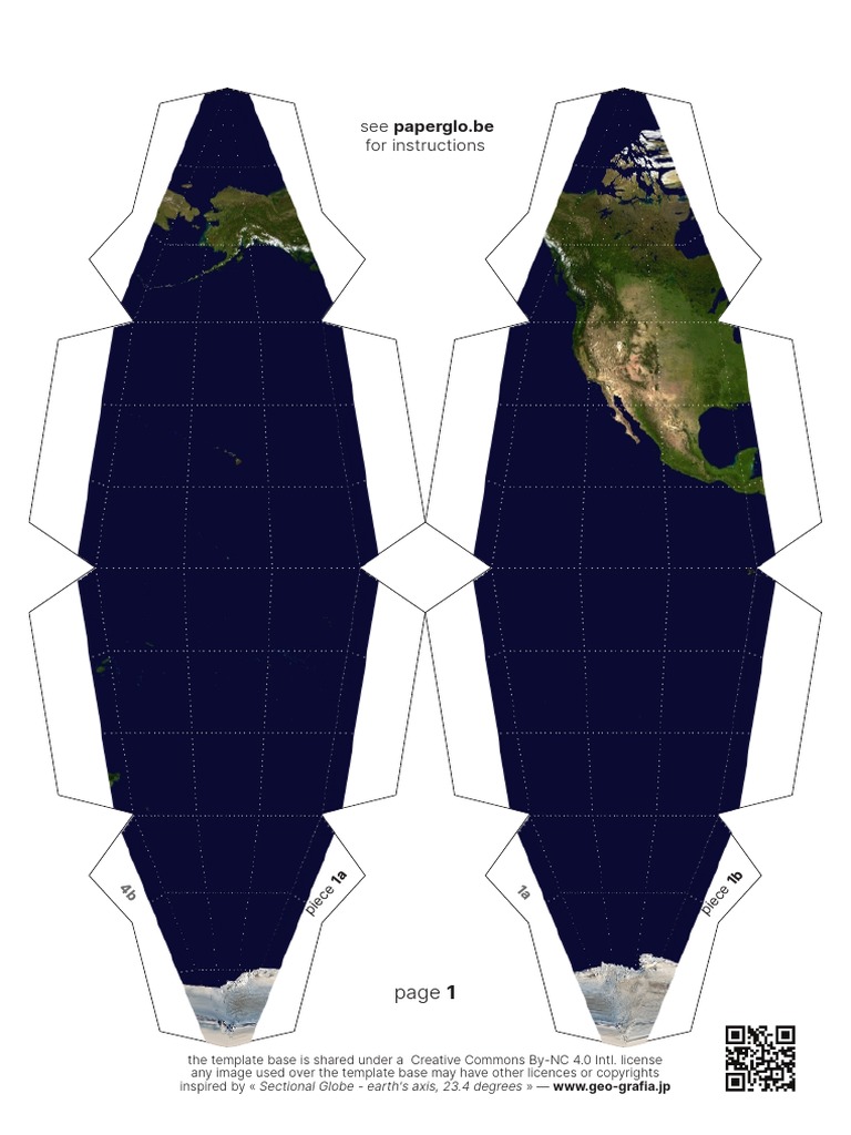 Paperglobe Earth A4 | PDF | Creative Commons | License