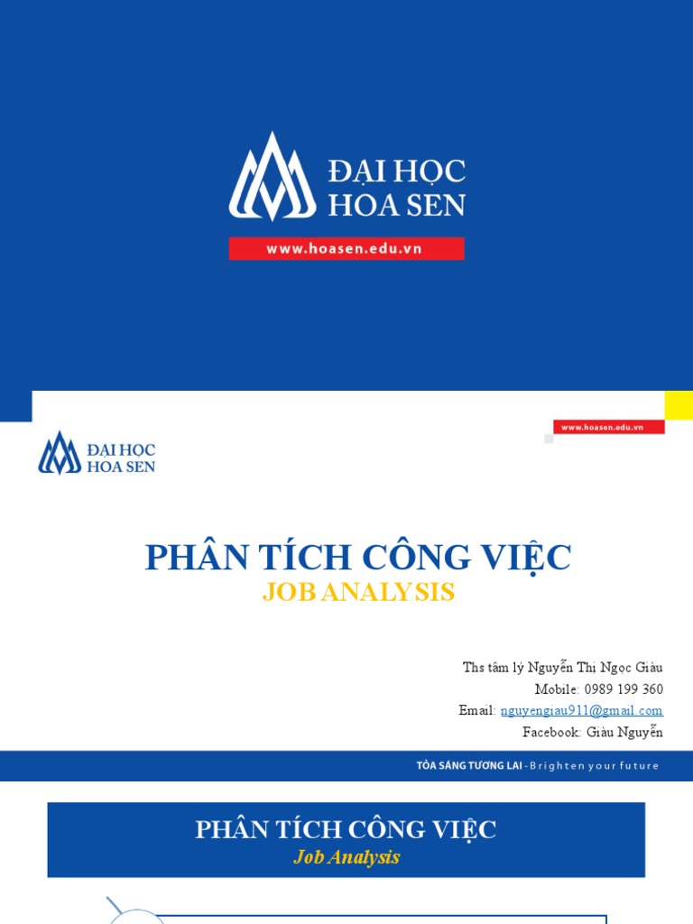 Version 1 - Phan Tich Cong Viec - Revised 2022-11-16 14 - 30 - 40 | PDF