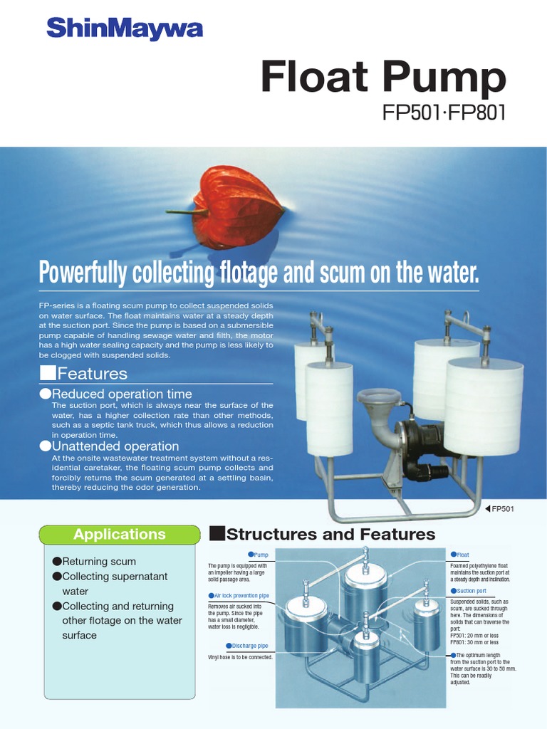 Bơm Phao FP | PDF | Pump | Sewage Treatment