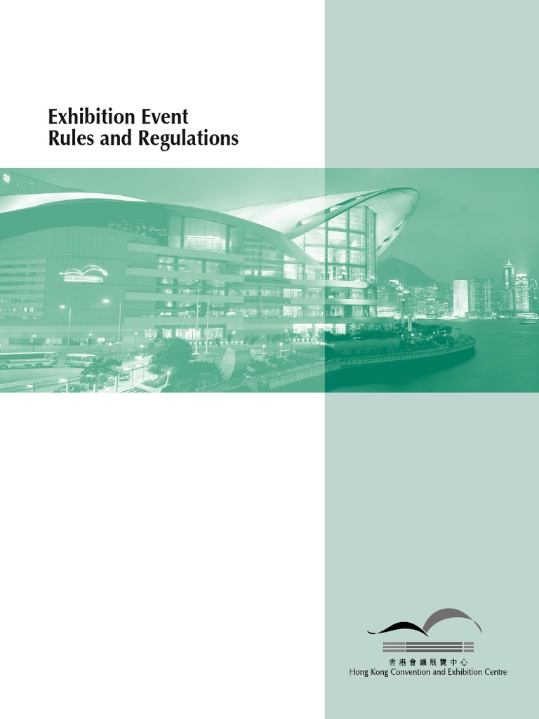 Exhibition Event Rules and Regulations | PDF | License | Aisle