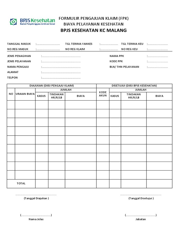 Form Klaim Gigi | PDF