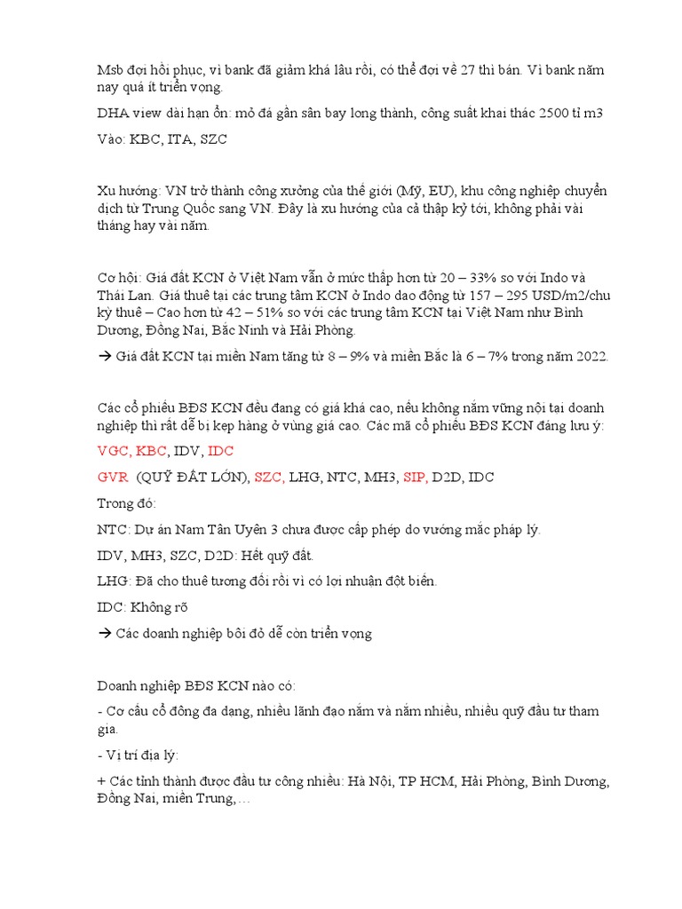BĐS KCN | PDF