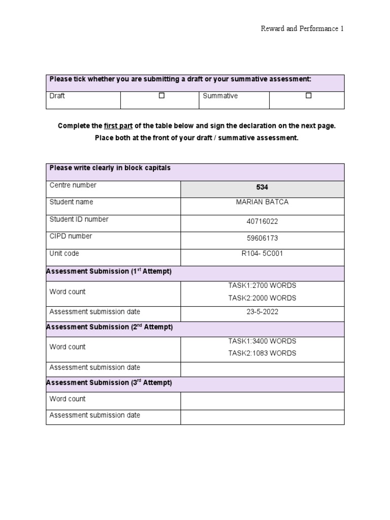 5HR03 Reward For Performance and Contribution | PDF | Incentive ...
