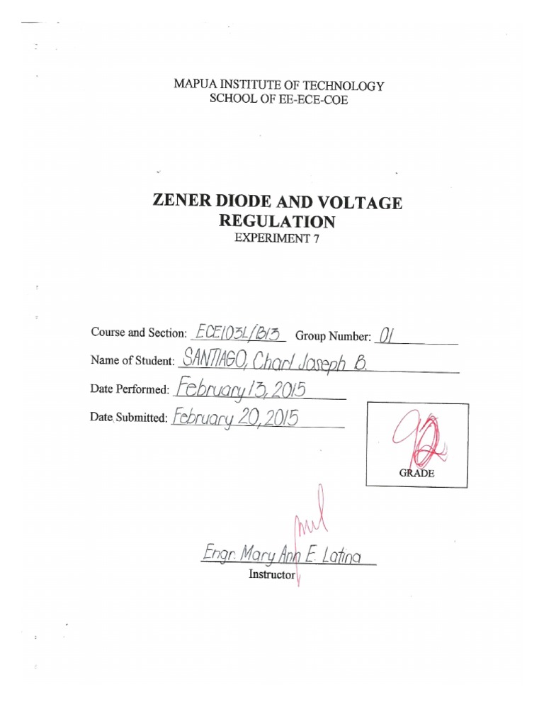 ECE103L - Experiment 107 | PDF