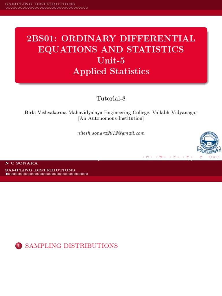 Understanding Sampling Distributions and Hypothesis Testing | PDF ...