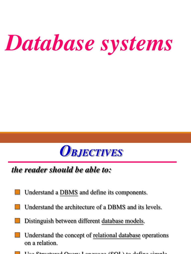 Db Lecture 1 Intro Pdf Relational Database Databases