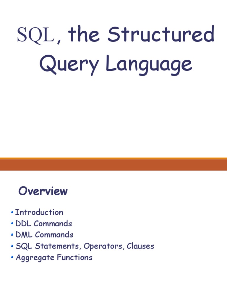 Db Lecture 2 Sql Pdf Computer Science Software Engineering