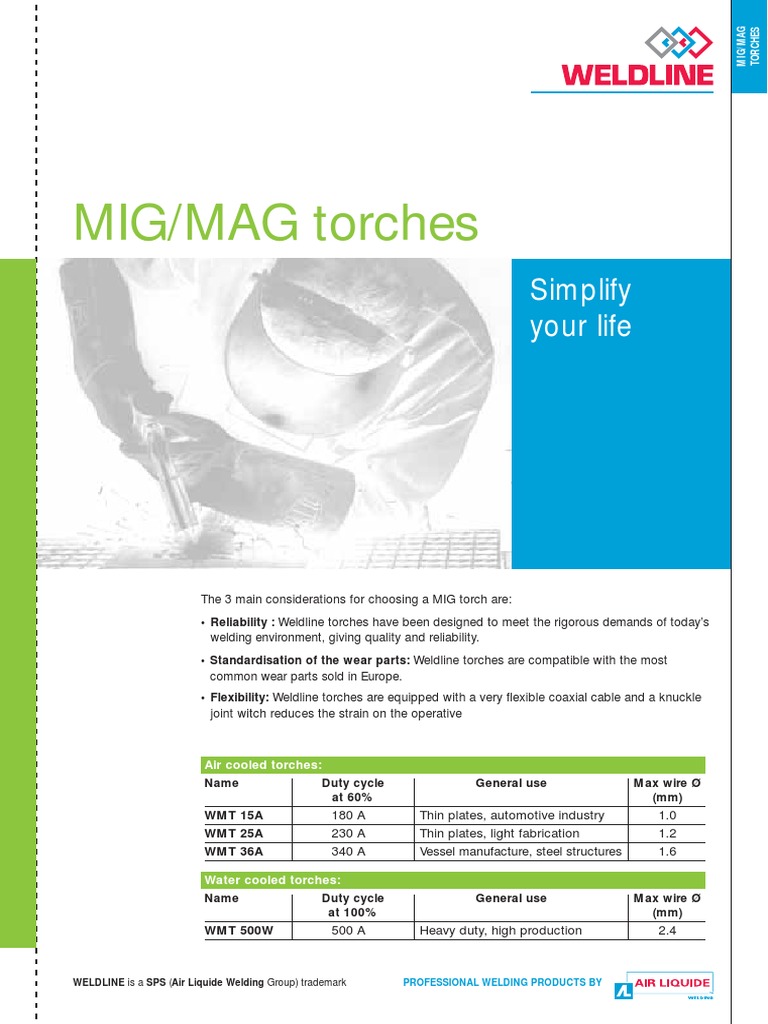 11 MIG+MAG+Torches | PDF | Pipe (Fluid Conveyance) | Welding