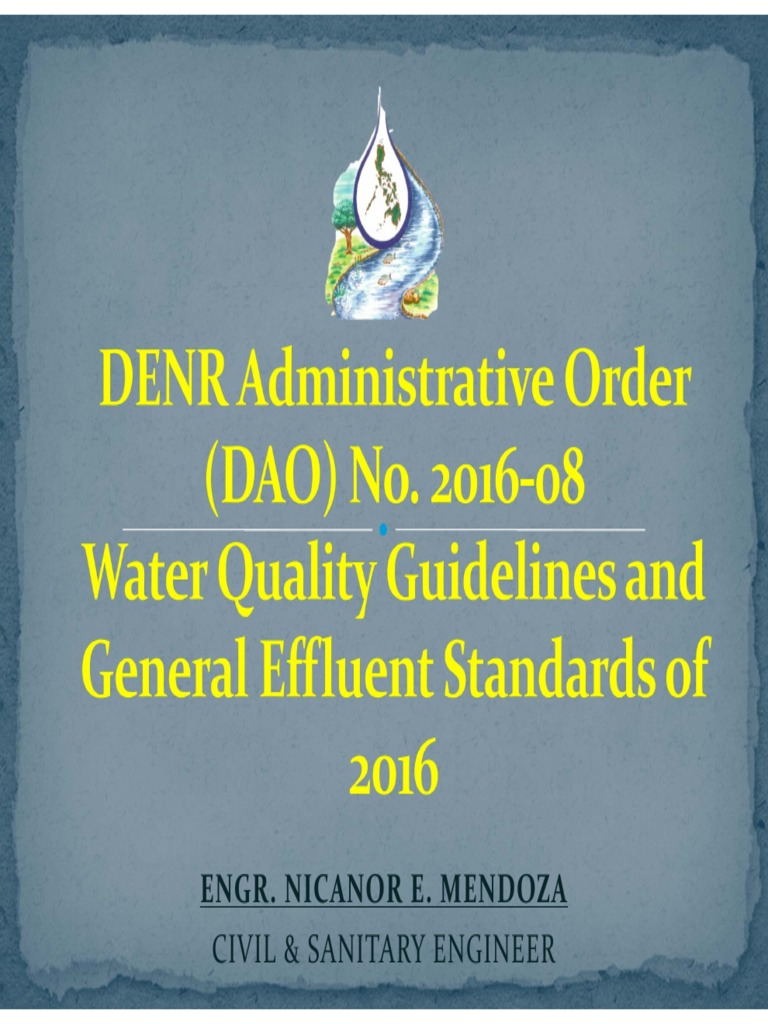 Denr Administrative Order No 2016-08 Final Presentation Sept Oct 2022 ...