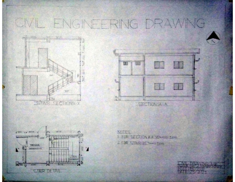 A Two Storied Building Design | PDF
