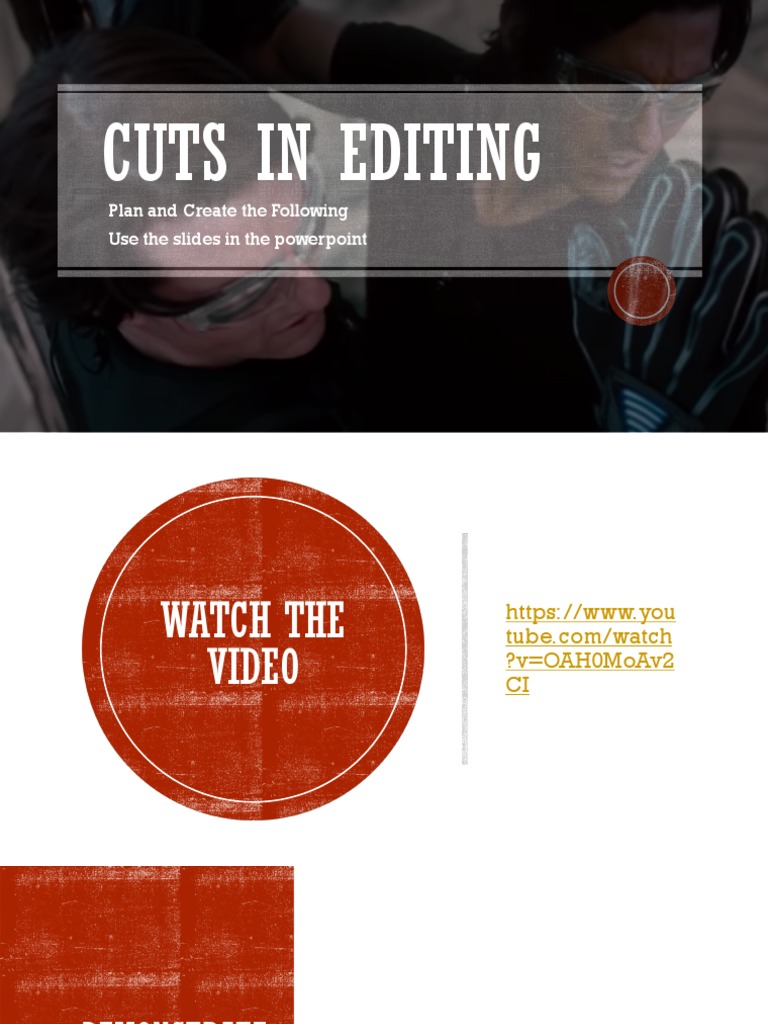 Cuts in Editing 1 | PDF