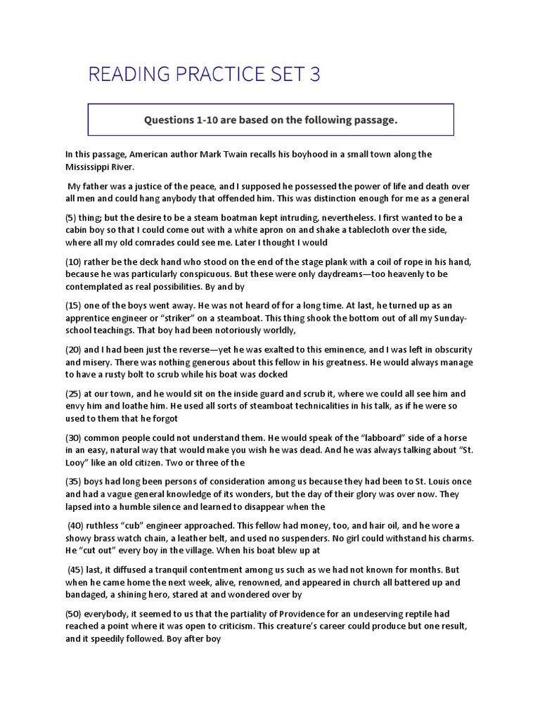 Reading Test 3 | PDF