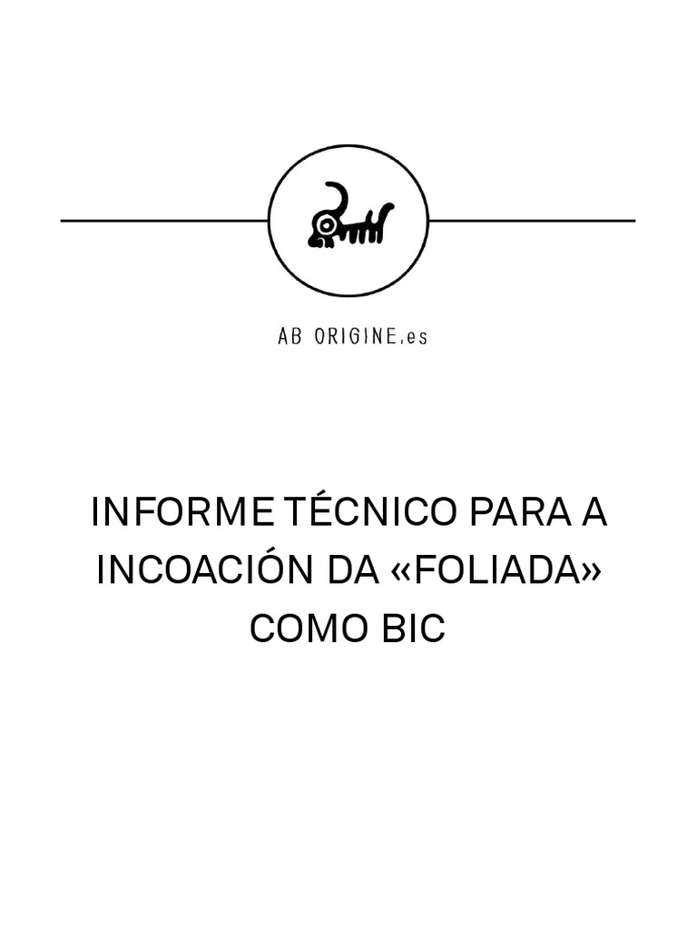 Informe Técnico para A Incoación Da Foliada Como BIC | PDF