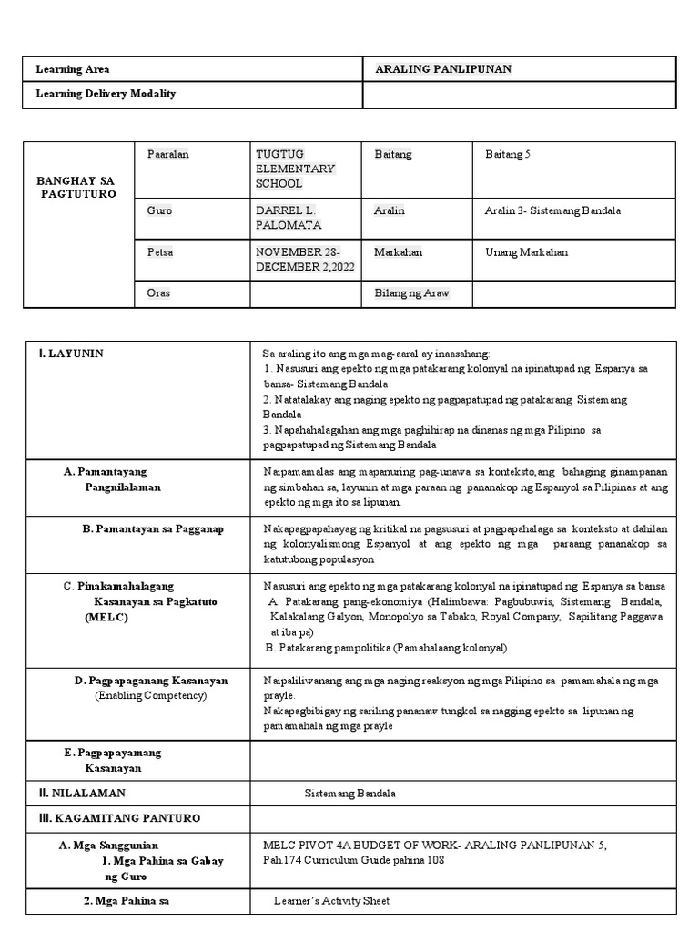 AP5 Q2 WK4 Day 3 | PDF