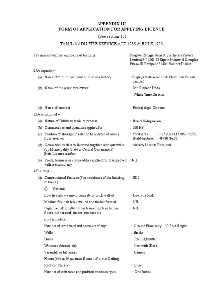 Fire - Application - Form 2022 | PDF | Buildings And Structures ...