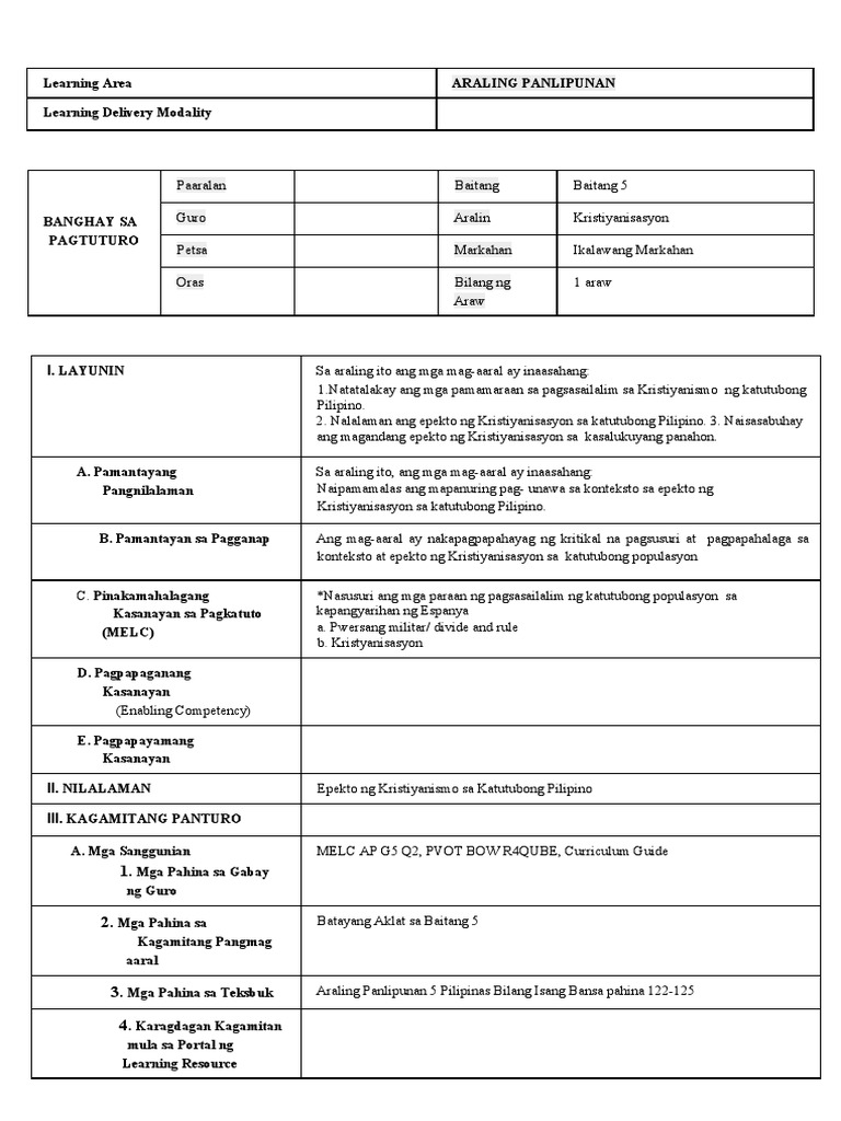 AP5 Q2 WK3 Day 1 | PDF