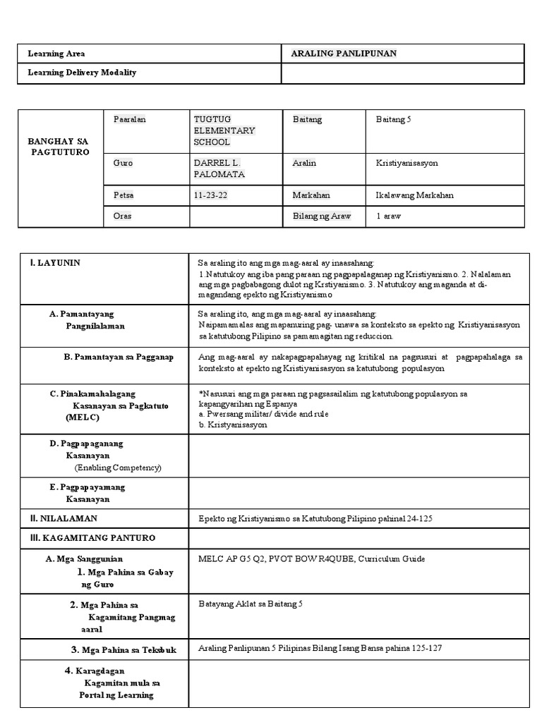 AP5 Q2 WK3 Day 3 | PDF
