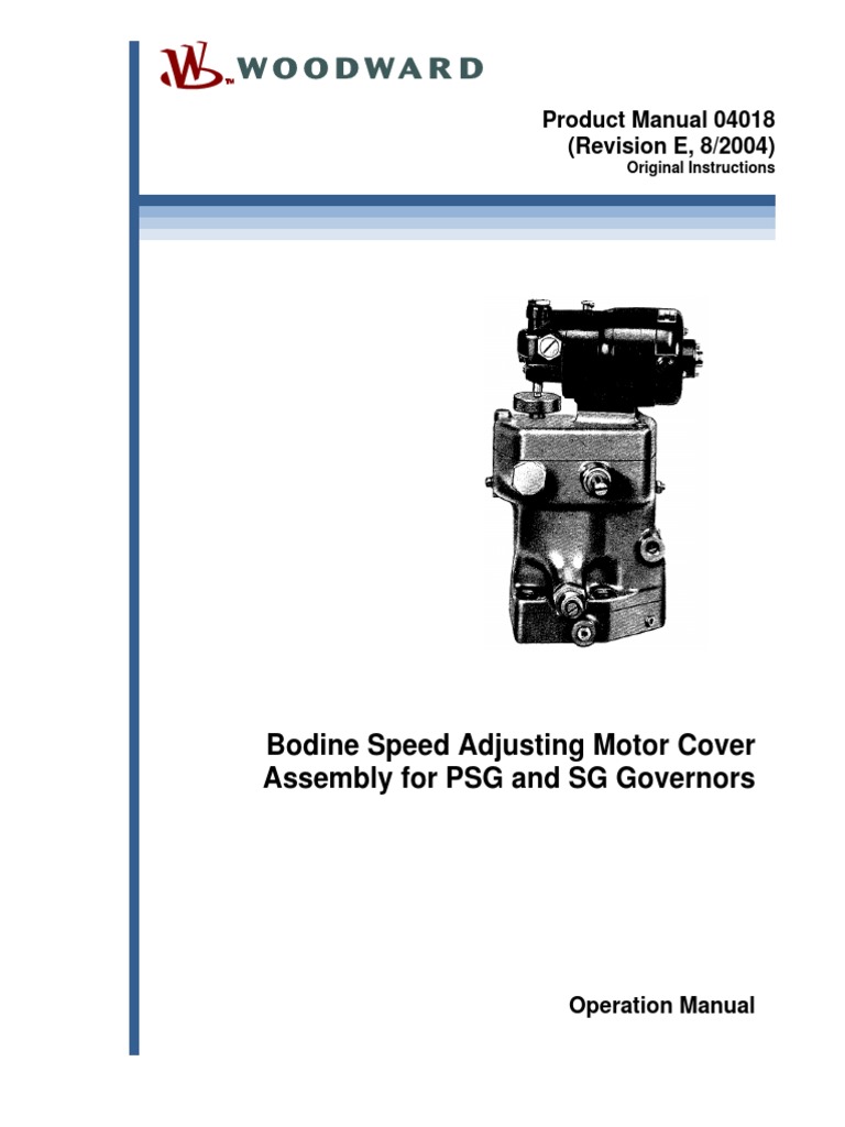Bodine Speed Adjusting Motor Cover Assembly For PSG and SG Governors ...