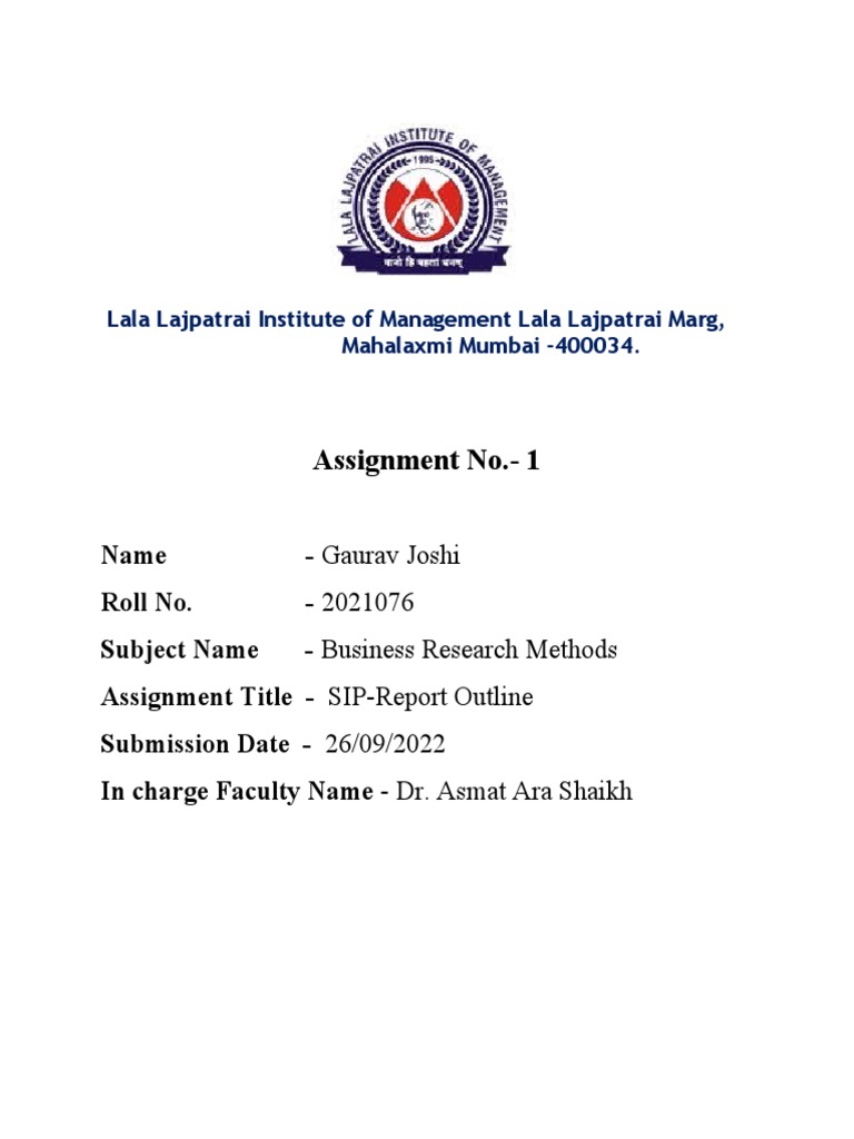 Business Research Assignment | PDF