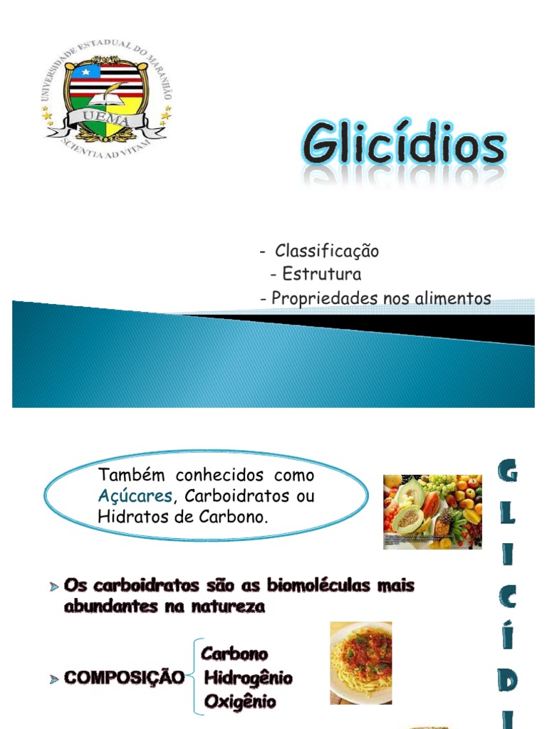 slides Glicídios | Carboidratos | Compostos Orgânicos
