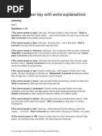 IELTS 16, Test 2 Answer Key, Listening | PDF | International English ...