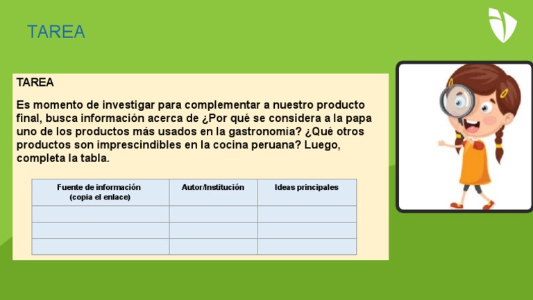 Cuadro de Tarea | PDF