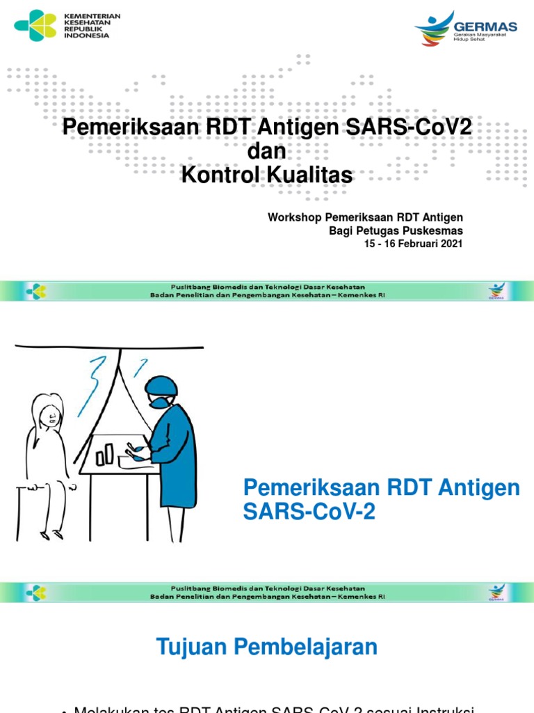 Pelatihan RDT Antigen SARS-CoV-2 Puskesmas | PDF