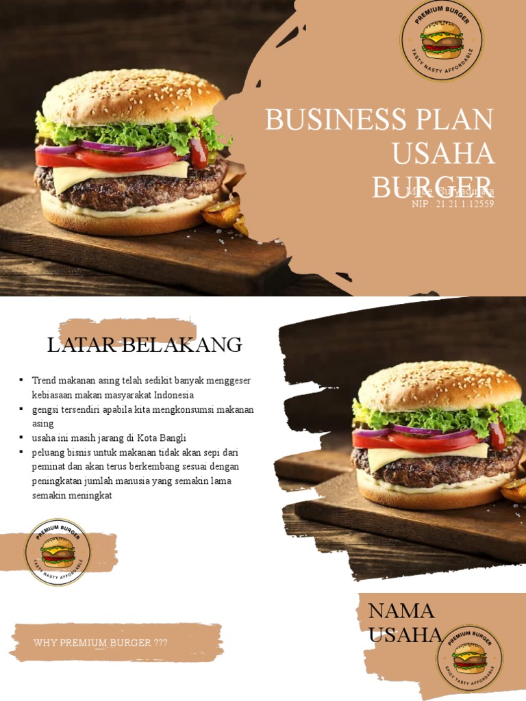 Presentasi Premium Burger | PDF